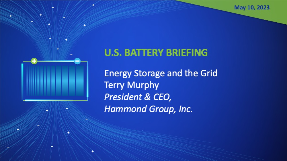 U.S. Battery Briefing 2023 Presentation: Terry Murphy, Hammond Group, Inc. | Battery Council ...
