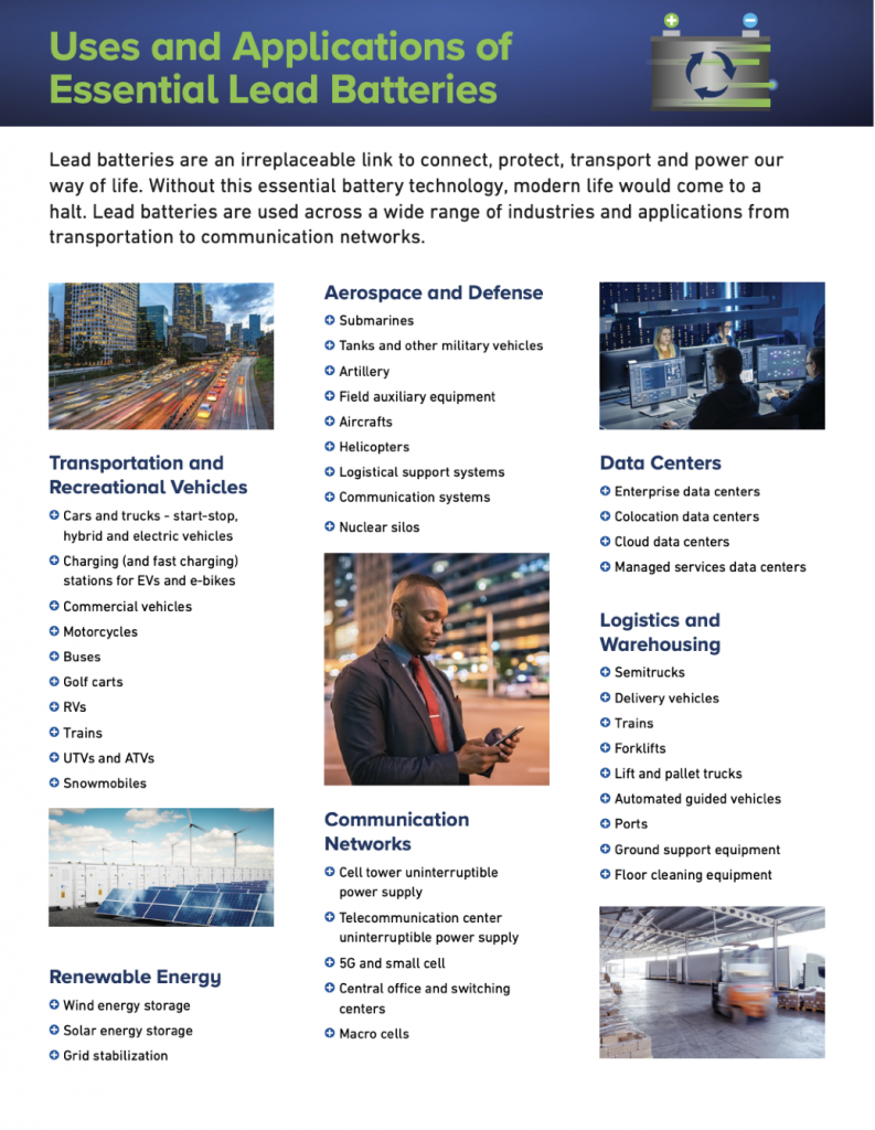 Essential Energy of Lead Batteries | Battery Council International