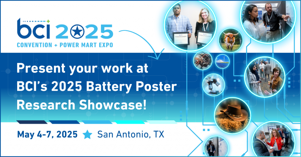 2025 BCI Battery Poster Research Showcase Announced | Battery Council ...