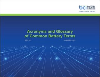 Battery Glossary of Terms | Battery Council International